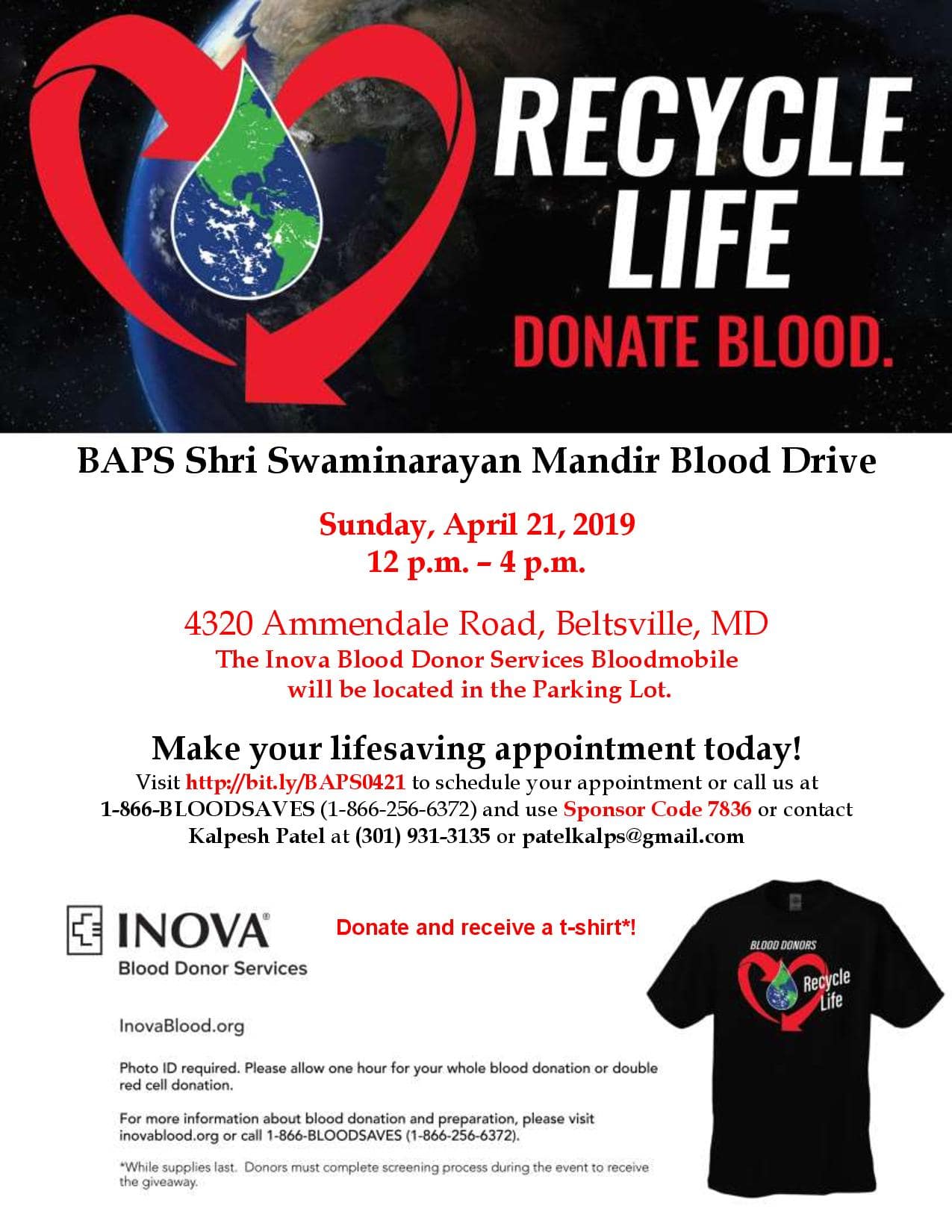 BAPS Shri Swaminarayan Mandir - Inova Blood Donor Services